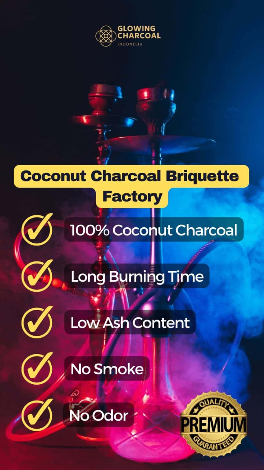 Coconut Charcoal Briquette Shapes and Sizes - Coconut Charcoal ...